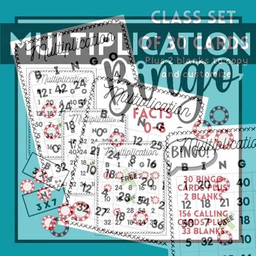 Multiplication Bingo Game - Builds Fluency with Facts from 0-6 | TPT