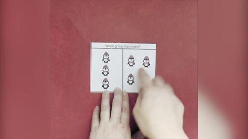 February More or Less Task Cards by Sippin Speech | TPT