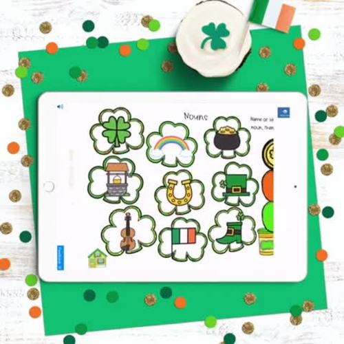 Saint Patrick's Day Early Language BOOM Cards for Speech Therapy