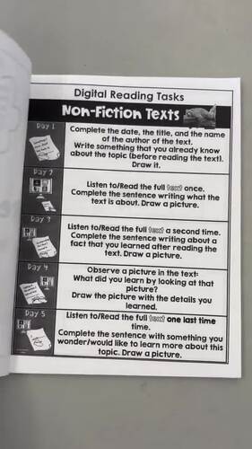 Digital Reading Tasks Level 2 by y Crecieron happily ever after | TPT