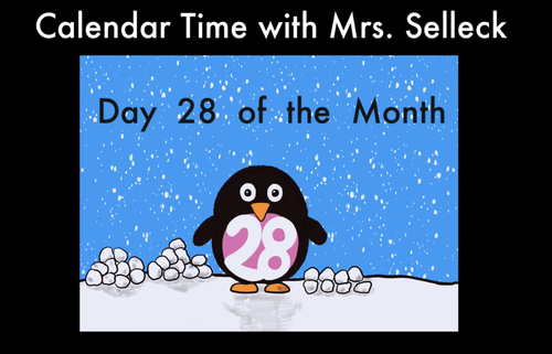 Calendar Time with Richelle Selleck, Day 28 of the Month | TPT