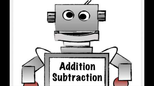 Addition and Subtraction Fast Facts - "With Robs-The-Robot" | TPT