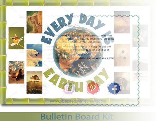 Earth Day Bulletin Board Kit | Earth Day Every Day | Nurture Nature