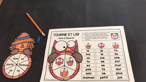 French Fall Sight Word Activities I Activités pour l'automne en français