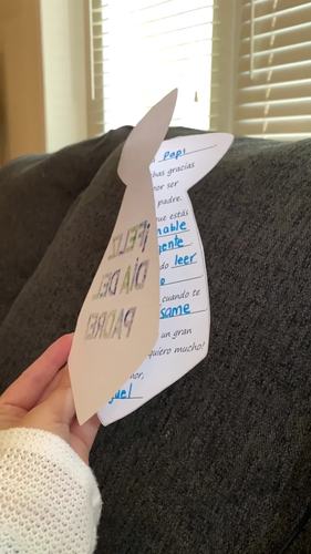 #sale50may Bilingual Father's Day Writing Activity Spanish English No-Prep