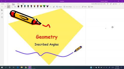 Inscribed Angles (Geometry) - Instructional Slides & Video by RJ Math