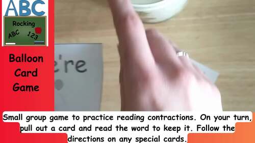 Contractions Small Group Phonics Card Game: words and phrases | TPT
