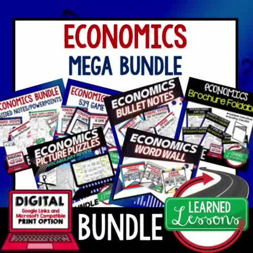 Personal Finance BUNDLE, Economics BUNDLE Financial Literacy Google & Print