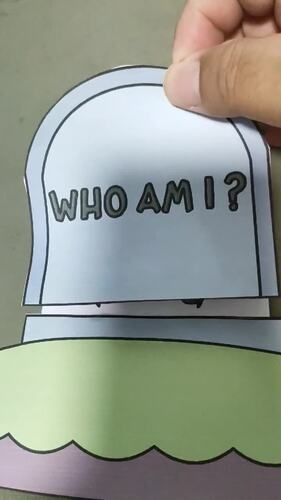 Halloween Crafts flipbook Who am I ? Werewolf | Frankenstein Monster ...