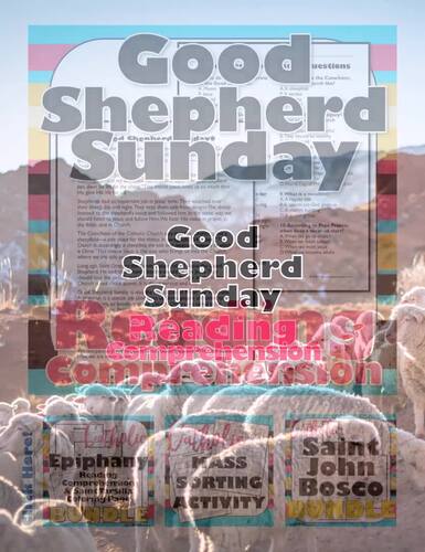 Good Shepherd Sunday Reading Comprehension: Easter Season Liturgical ...
