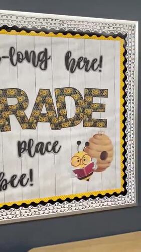 You BEE-long Here - Bee-Themed -Bulletin Board Kit | TPT