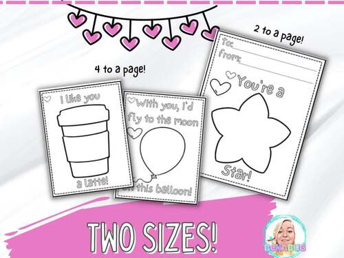 Valentine Day Cards Printable Coloring Craft Love Cards Be Mine Student ...