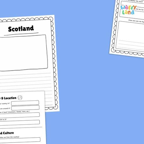 Scotland Country Study | Europe Geography Research Project & Worksheets