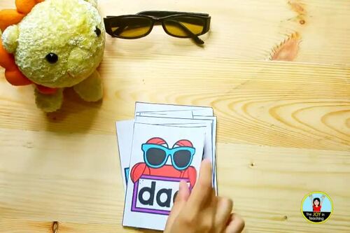 Summer CVC | CVC Flashcards with Pictures by The Joy in Teaching