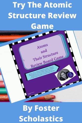 Atoms and Their Structure Review Board Game-for online learning!