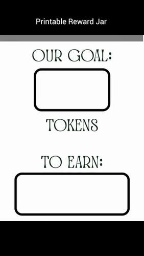 Printable Rewards Jar with Goal Setting - Choose your tokens or mix and ...