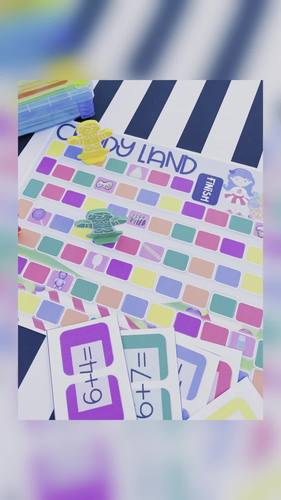 Candy Land Addition Facts Game by Teaching with Mel D | TPT