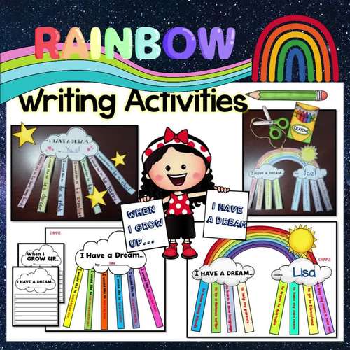 When I Grow Up... RAINBOW ️ Writing Craftivity by ESL Classroom | TPT
