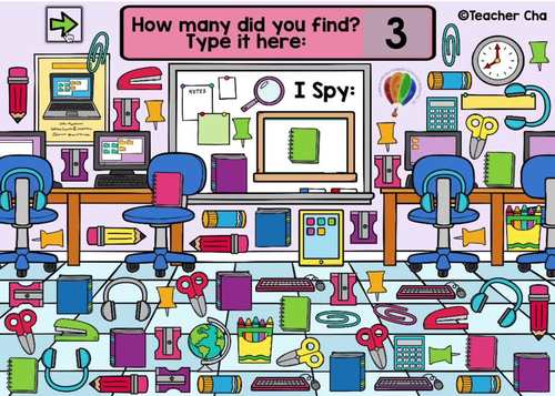 I Spy + Counting: Back to School Edition (BOOM Cards™ for Distance ...