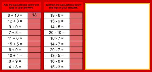 Digital Pixel Art NO PREP - Happy Penguin Addition and Subtraction to 20
