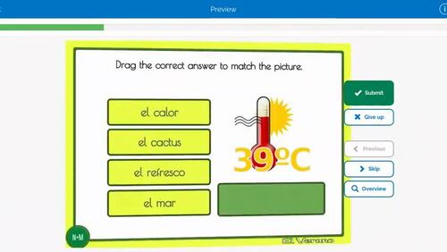 Boom Cards - El Verano - Summer (Vocabulary Identification) by NATAM
