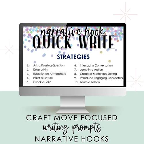 Narrative Writing Hooks - Daily Writing Prompts to Generate Leads & Intros
