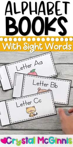 Alphabet Books | 26 Predictable Alphabet Books | Sight Word Practice