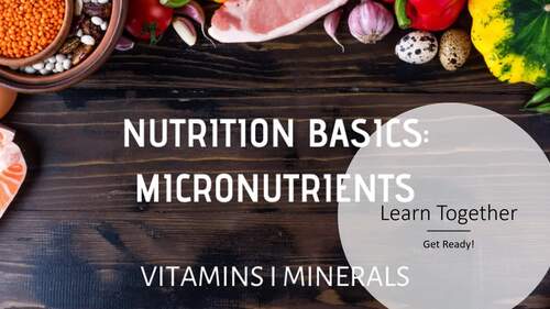 Vitamins & Minerals [Powerpoint, Video, Google Slide Lesson] | TPT
