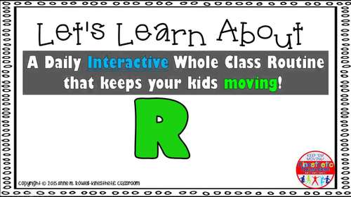Interactive Alphabet & Letter Sound Practice: Letter R Activity - Early ...