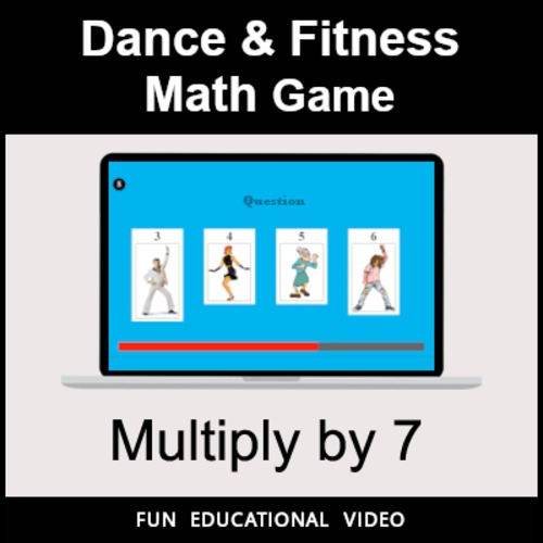 Multiply by 7 - Math Dance Game & Math Fitness Game - Math Video by ...