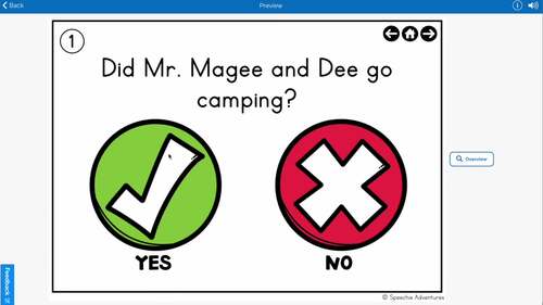 A Camping Spree with Mr. Magee Book Companion Boom Cards by Speechie ...
