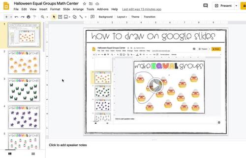 Halloween Math: Multiplication Equal Groups: Distance Learning: Slides