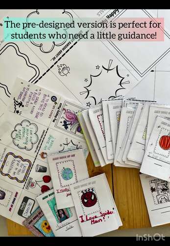 Zine Project | All About Me Activity + Templates | ESL/ELL Differentiated