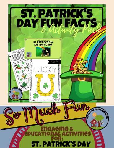 St. Patrick's Day Facts and Trivia by Happy Hive Homeschooling | TPT
