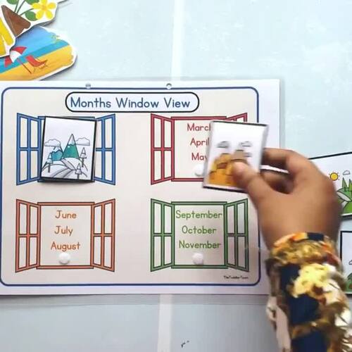 Seasons Busy Book Preschool Activity Binder, Homeschool Worksheets ...