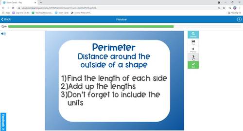 Perimeter of a Shape: with Decimals (Deck 2) by Acute as a Button