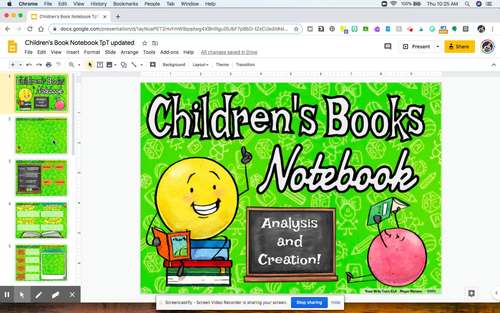 Picture Book Digital Interactive Notebook: Analysis and Creation of Books