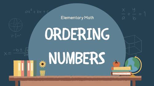 Math Ordering Numbers Presentation by Itsy Bitsy Books | TPT