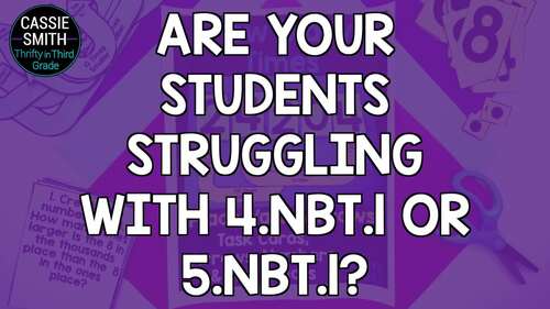 Place Value Relationships 4th Grade 5th Grade Ten Times Greater Decimal ...