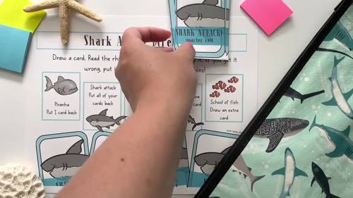 Shark Attack! Sixteenth Notes Rhythm Reading Game for Elementary Music ...