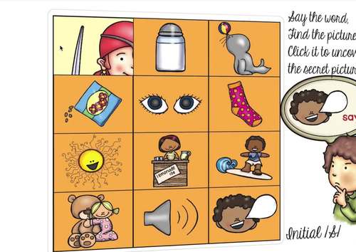 Articulation | Boom Cards Articulation -S- Game | Reveal the Picture Set 1