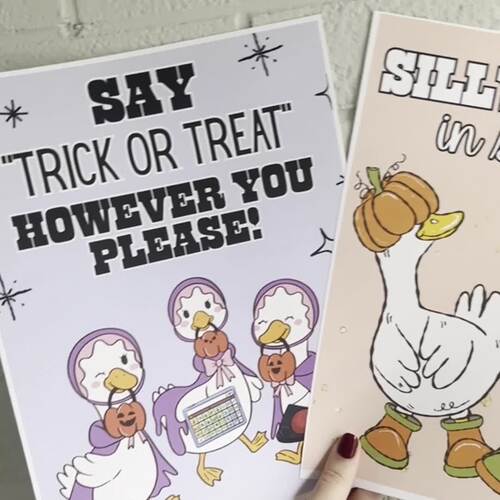 Halloween Speech Room Posters | Speech Therapy Room Decor October