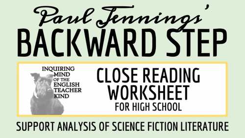 "Backward Step" by Paul Jennings Close Reading Questions (Printable)