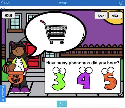 Halloween Phonological Segmentation | Syllable Counting Boom Cards With ...