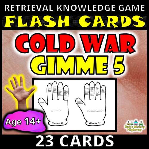 Gimme 5 Revision Flash Cards | Cold War | Engaging & Effective Revision