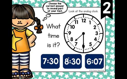 Telling Time to the Hour, Half Hour, and Quarter Hour: Digital Task ...