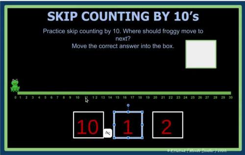SKIP COUNTING BY 10 :DIGITAL ACTIVITY by Moodle Doodles Education
