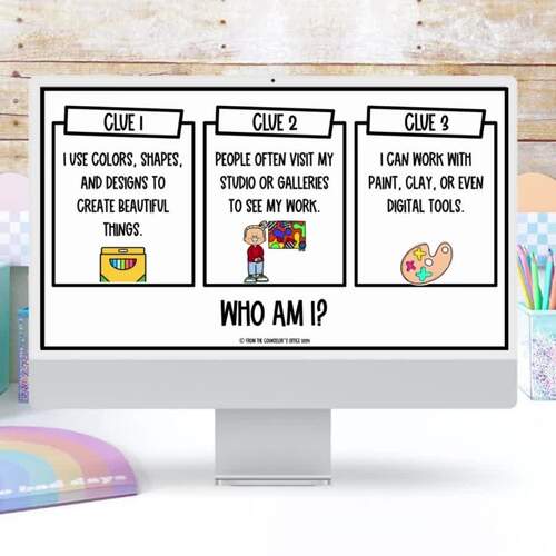 Career Exploration Slideshow for K-5: Community Helpers Guessing Game