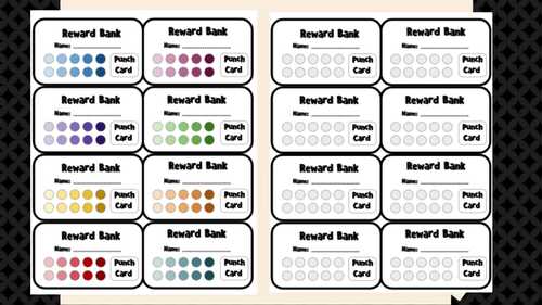 Speech Reward Punch Card by SpeechHive | TPT