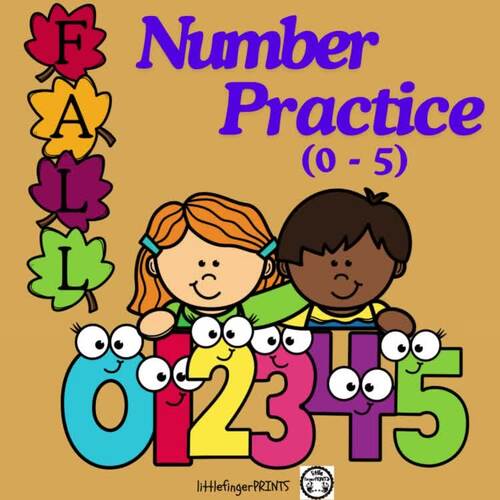 Numbers 0-5 by Little Finger Prints | TPT
